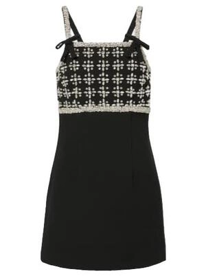 Rebecca Vallance Rina Crystal-embellished Minidress - Black