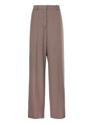 Stella McCartney Wool Wide-leg Tailored Trousers - Gray