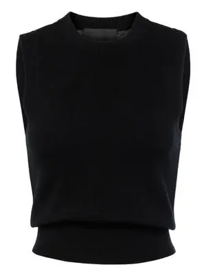 NILI LOTAN May Cashmere Vest - Black