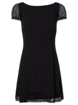 Posse Priscilla Lace-trimmed Silk Mini Dress - Black