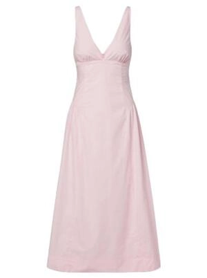 Posse Lindie Cotton Poplin Midi Dress - Pink