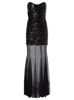 Rebecca Vallance Diana Sequined Gown - Black