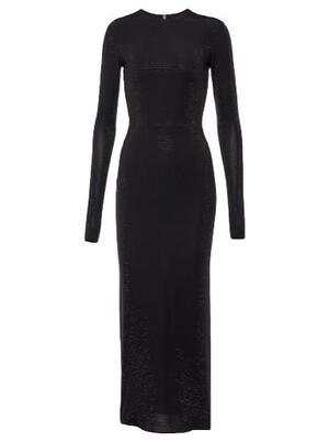 Alex Perry Crystal-embellished Jersey Maxi Dress - Black