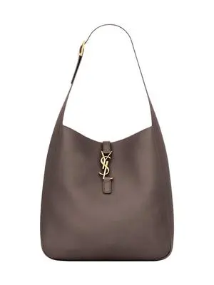 Saint Laurent Le 5 À 7 Supple Large Grained Leather Shoulder Bag - Brown