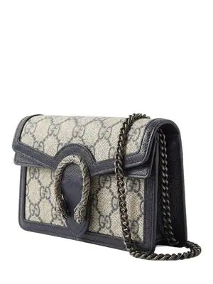 Gucci Dionysus Foldover Top Shoulder Bag - Beige/blue