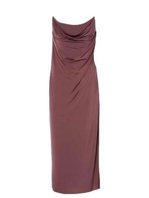 Alex Perry Draped Jersey Corset Dress - Red