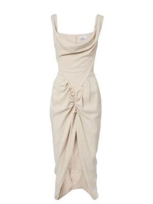 VIVIENNE WESTWOOD Panther Draped Midi Dress - Nude