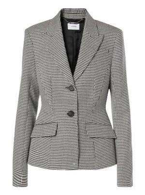 Erdem Houndstooth Wool Blazer - Gray