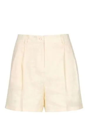 SEMICOUTURE Pleated Detail Shorts - White