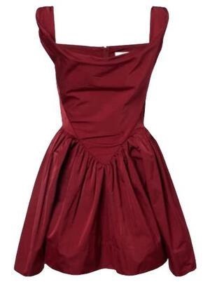 VIVIENNE WESTWOOD Mini Sunday Draped Corset Dress - Red