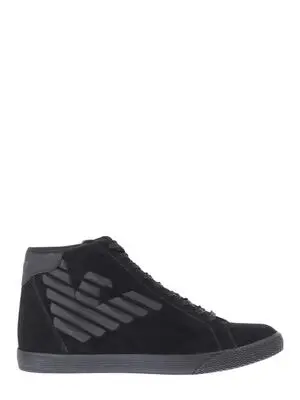 EA7 High-top Lace-up Sneakers - Black