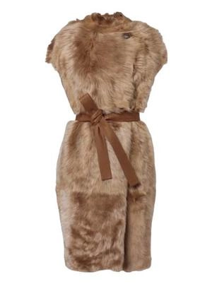 YVES SALOMON Reversible Shearling Coat - Brown