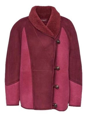 Isabel Marant Étoile Abeni Suede Jacket - Red