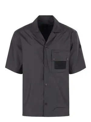 Moncler Logo Short Sleeve Shirt - Black