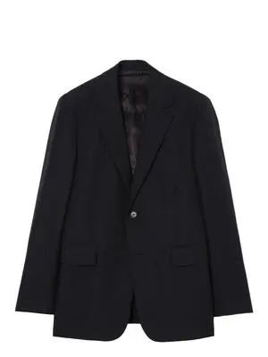 Burberry Single-breasted Tailored Jacket - Navy