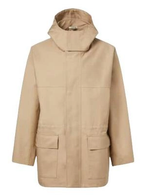 Auralee Cotton Gabardine Hooded Jacket - Nude