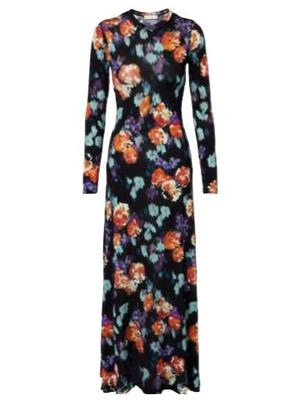 Ulla Johnson Amari Printed Jersey Maxi Dress - Black