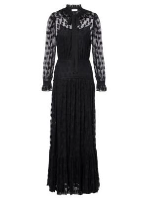 Ulla Johnson Polka Dot Maxi Dress - Black