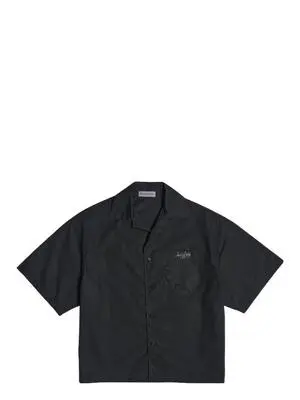 Balenciaga Sketchy Bowling Short Sleeve Shirt - Black