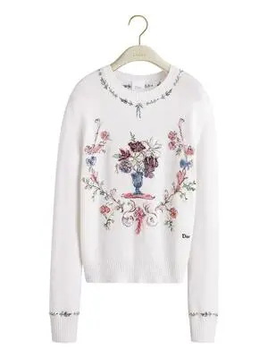 Dior Dior Embroidered Fine Knit Sweater No
