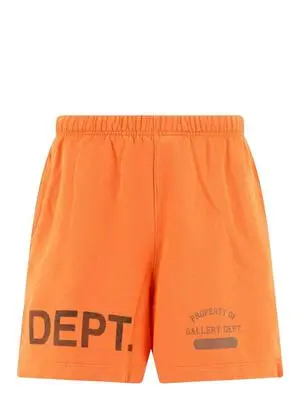 GALLERY DEPT. Logo Letter Printed Shorts - Orange