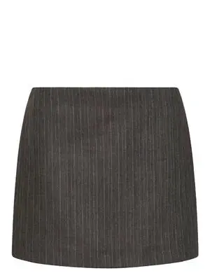 MARELLA Marella Short Wool Skirt With Pinstripes