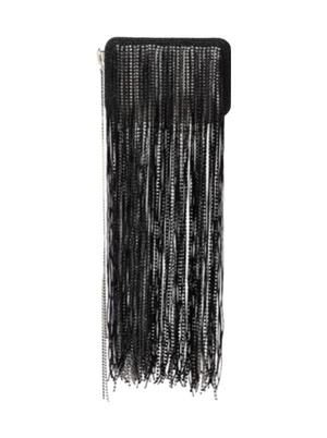 Magda Butrym Lelia Mini Embellished Fringed Clutch - Black