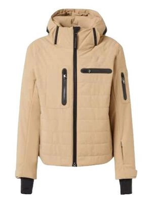 Bogner Hooded Ski Suit With Zip Pockets And Elastic Trim - Nude
