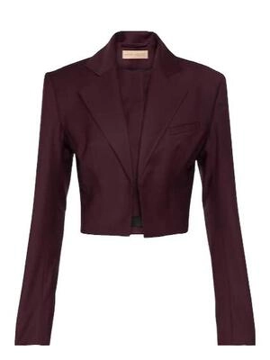 AYA MUSE Aya Muse Sylva Cropped Wool Blazer