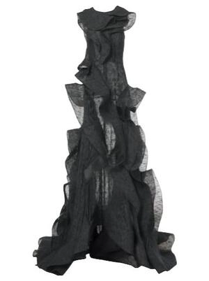 Maticevski Spiral Ruffled Gown - Black