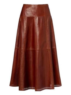 ULLA JOHNSON Ulla Johnson Aninda Leather Midi Skirt