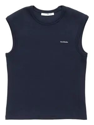 Acne Studios Logo Muscle T-shirt - Navy Blue