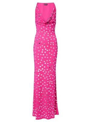 David Koma Polka-dot Gown - Pink