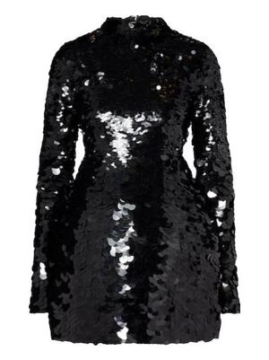 Sportmax Sequined Jersey Minidress - Black