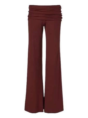 AYA MUSE Silk-blend Wide-leg Pants - Brown