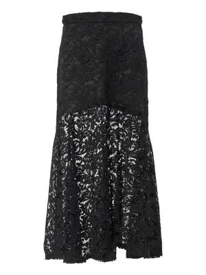 PATOU Lace Maxi Skirt - Black
