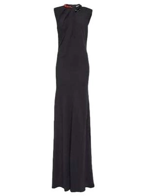 Stella McCartney Chain-trimmed Gown - Black