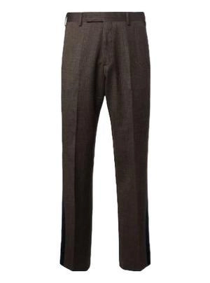 WALES BONNER Alto Pinstripe Wool Blend Slim-fit Trousers - Black