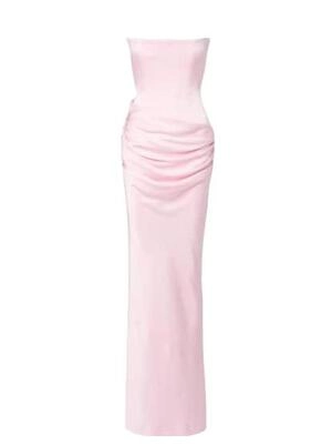Alex Perry Draped Bustier Gown - Pink