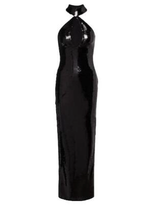 RODARTE Cutout Sequin Gown - Black