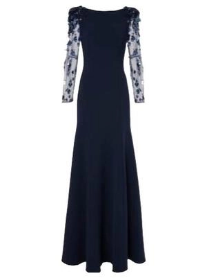 Jenny Packham Embellished Gown - Black