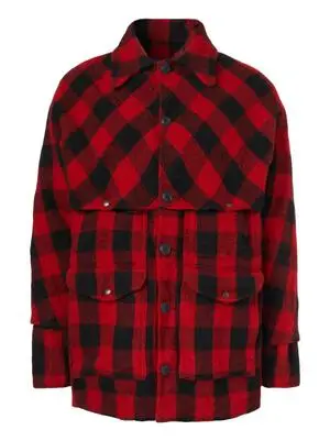 Junya Watanabe Plaid Long Sleeve Casual Jacket - Red