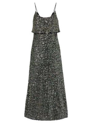Rabanne Embellished Crêpe Slip Dress - Black