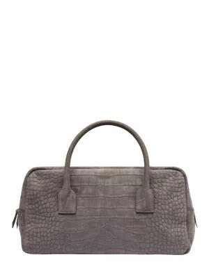 Calvin Klein America Medium Leather Tote Bag - Gray