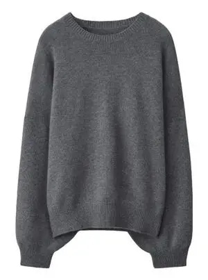 LISA YANG Crew Neck Long Sleeve Sweater - Black