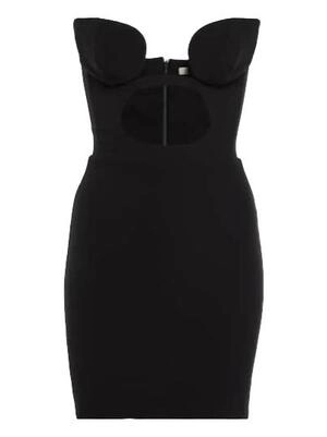 NENSI DOJAKA Cutout Minidress - Black