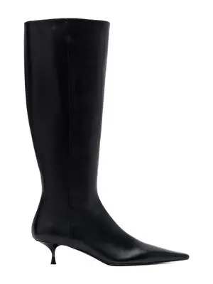 Victoria Beckham Pointed Toe Knee-high Boots - Black