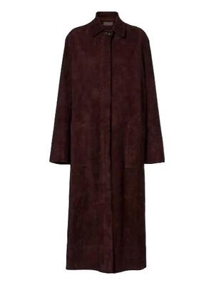 Stouls Suede Coat - Black