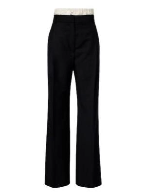 RÓHE Wool And Mohair Wide-leg Pants - Black