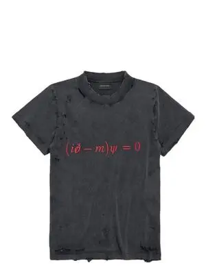 Balenciaga Dirac Equation Fitted T-shirt - Black/red